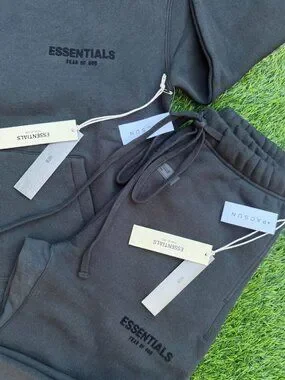 Essentials | Pants | Essentials Small New Black Faer Of God Set ...